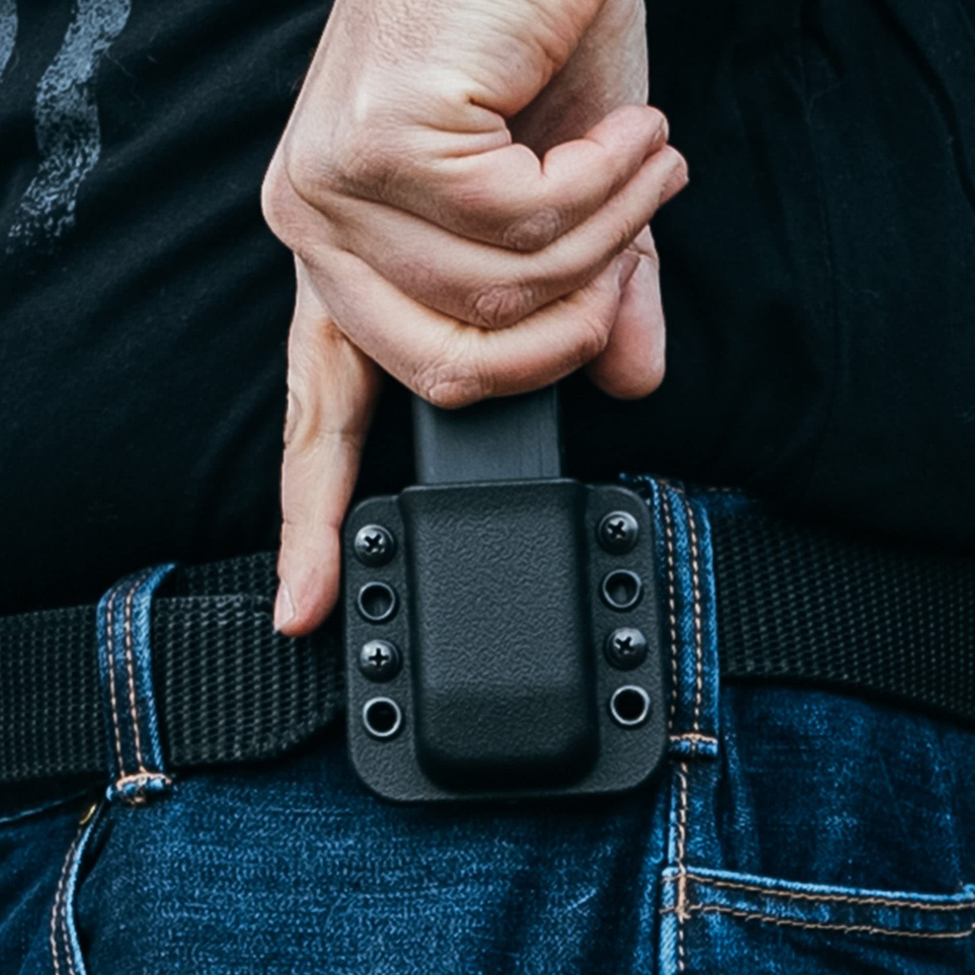 OWB Single Mag Pouch for S&W M&P Shield 45 - USA Made - Total Eclipse Single Mag Pouch by Blade- Tech Holsters