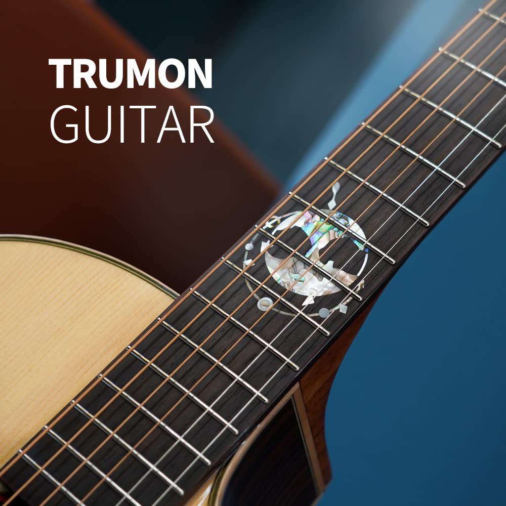 TRUMON Cutaway Acoustic Guitar Solid Top Dreadnought Adult Beginner Full Size 41" with Acustica Guitarra Starter Bundle Kit