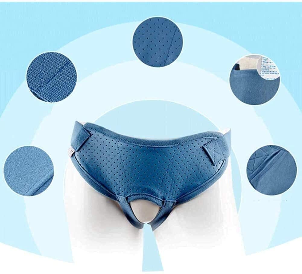 SoGuDio Hernia Belt Hernia Support Truss for Double Inguinal or Sports Hernia Adjustable Groin Straps Surgery& Injury Recovery Hernia Belt (Size : Medium)