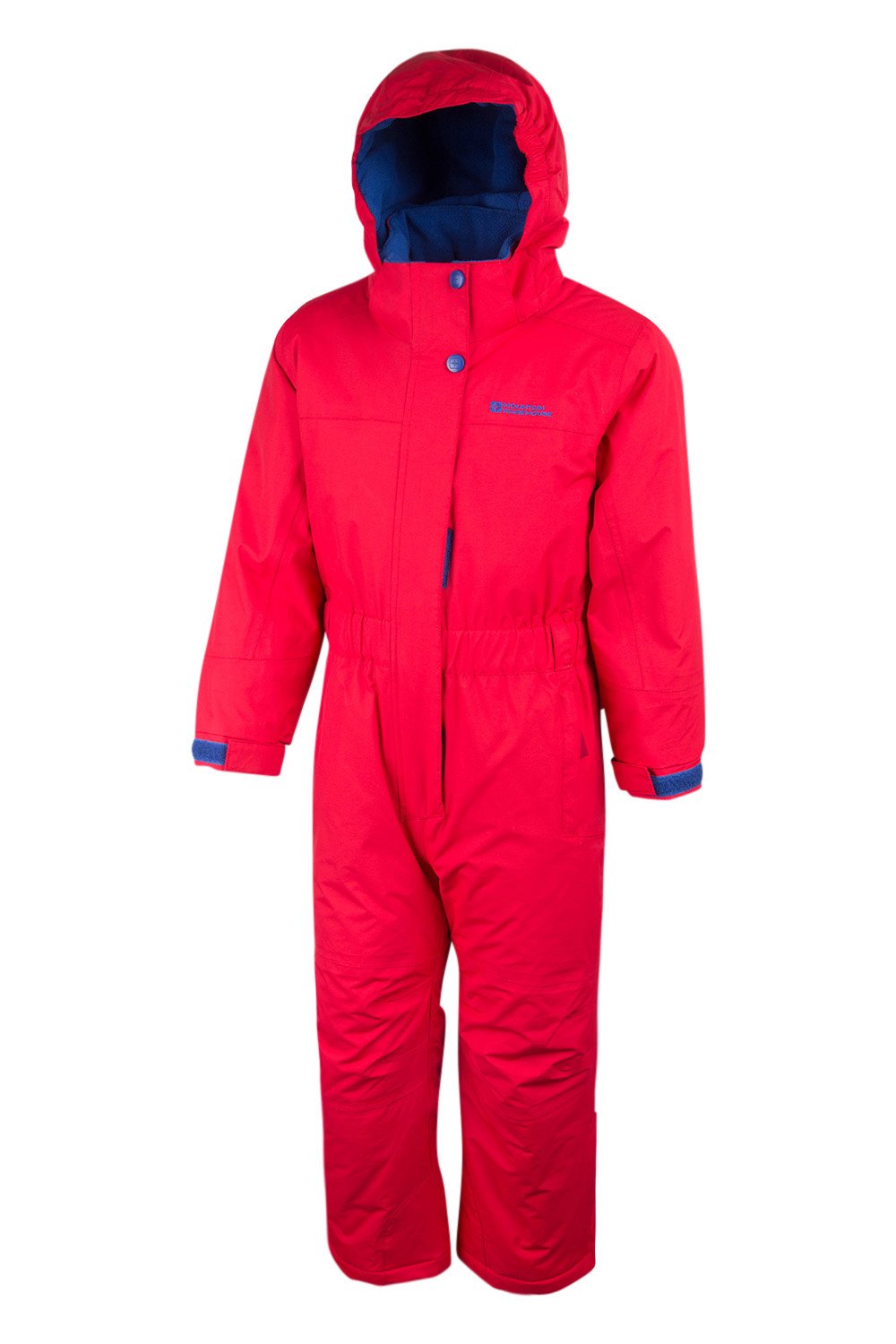Mountain Warehouse Cloud Kids All in 1 Snowsuit - Waterproof Skisuit Red Kids 5-6 Yrs (104-116 cm)