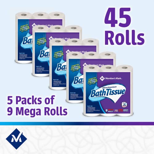 Member's Mark Bath Tissue Ultra Premium, 2 ply (265 Sheets, 45 Rolls) by Members Mark