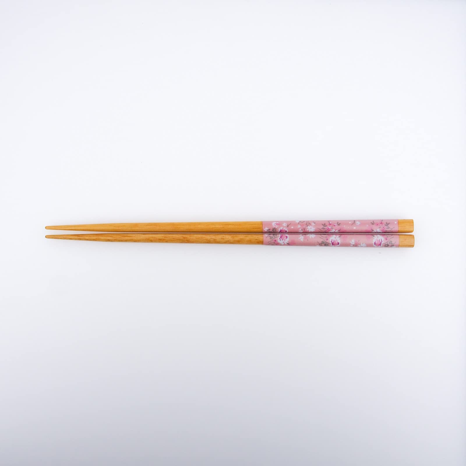 Sunlife Chopsticks Wooden Reusable Chopsticks Floral Designs Dishwasher Safe 8.8 Inches Made in Japan (Pink)