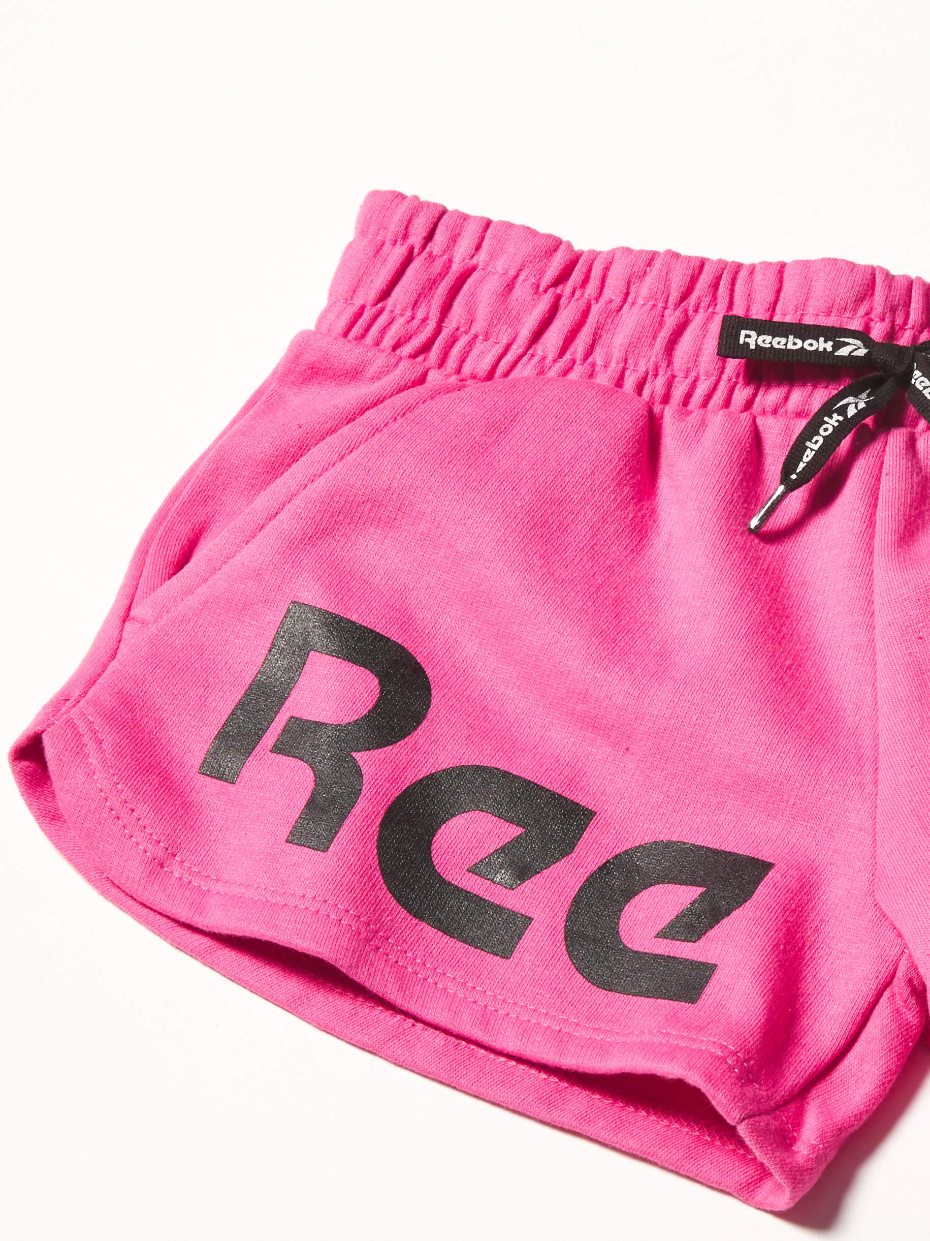 Reebok Girls' Knit Shorts, Pinkish, S(7)
