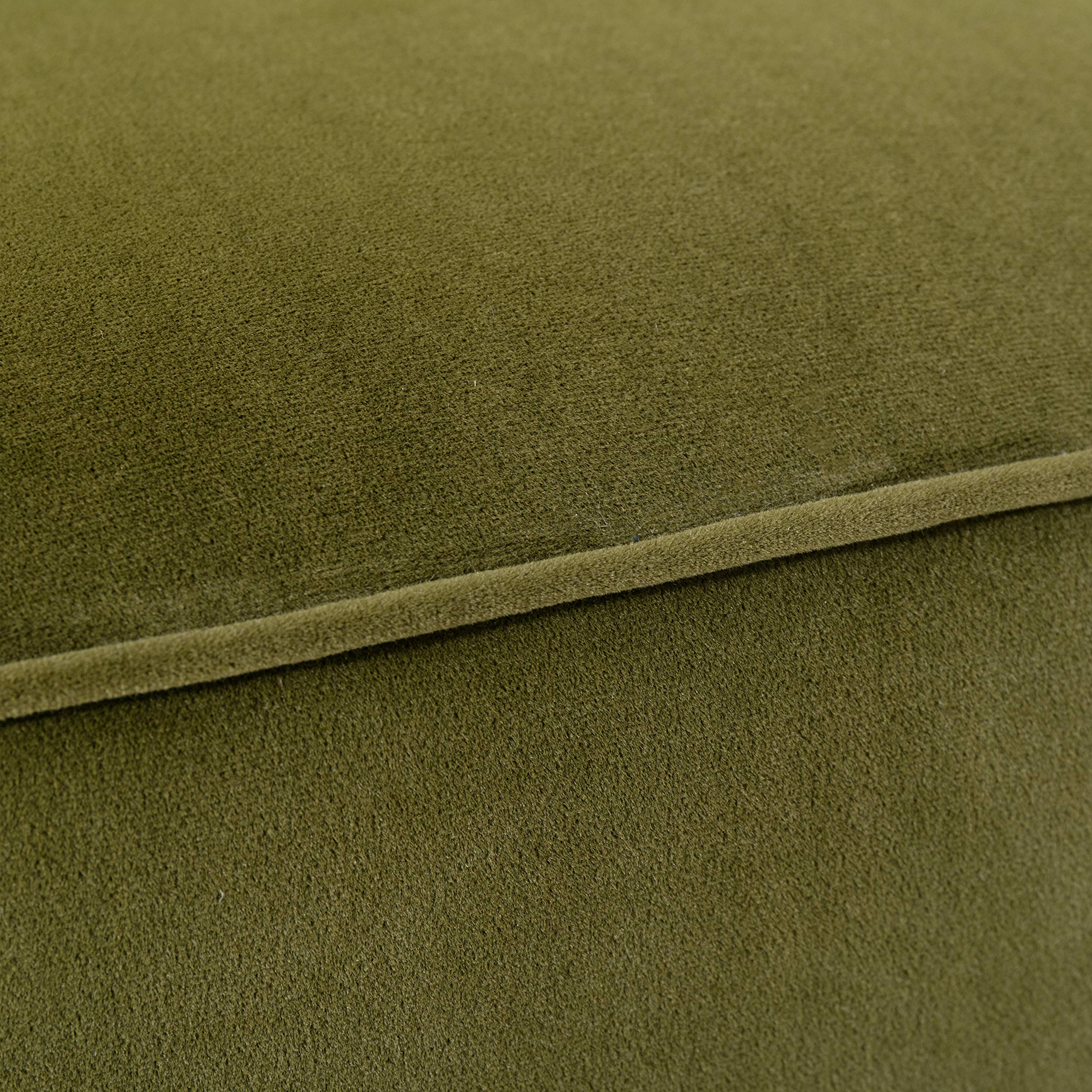 MENGK Accent Living Room Side Wingback Chair Grass Green Velvet Fabric Upholstered Seat Chairs Occasional Bedroom Leisure Chairs
