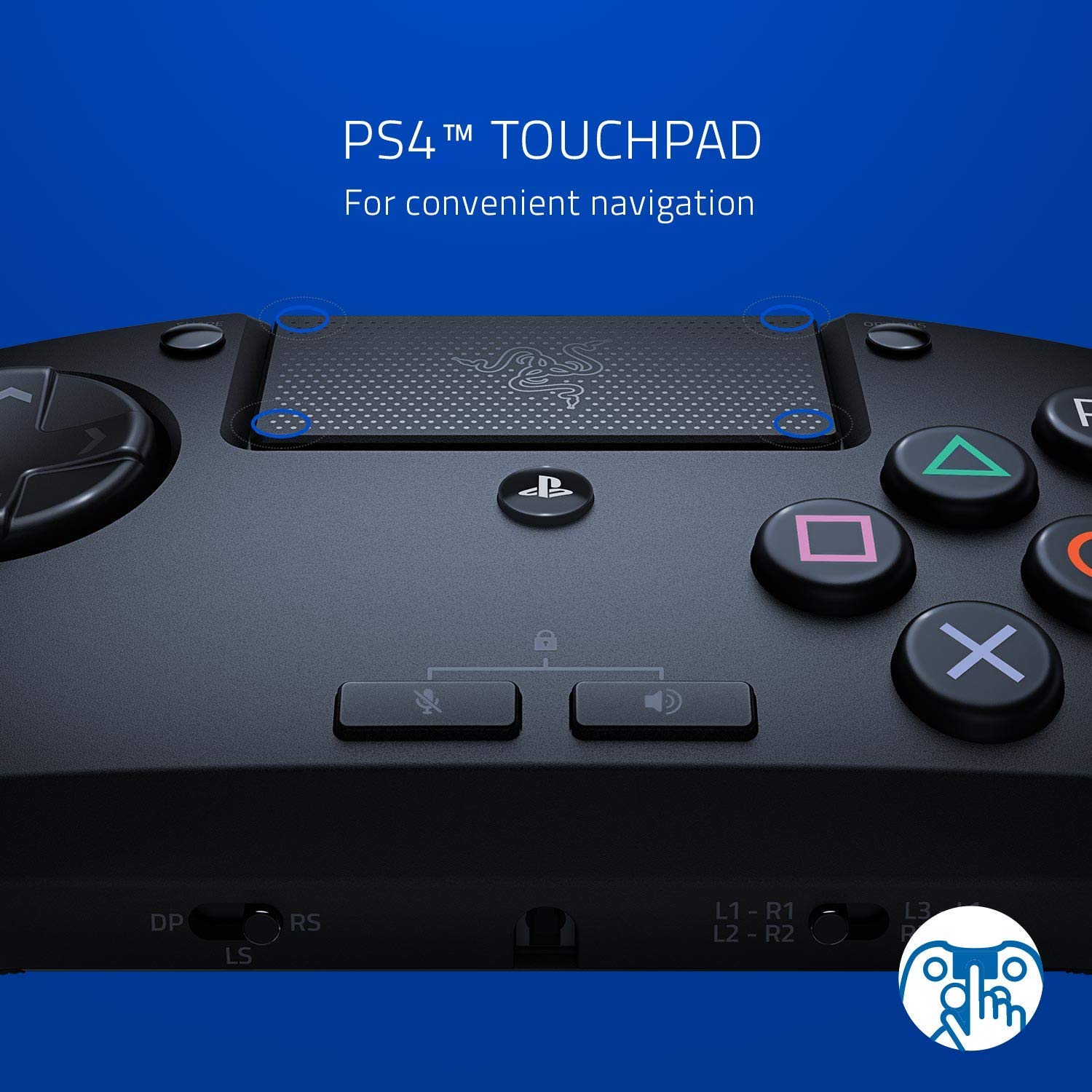 Razer Raion Fightpad for PS4 Fighting Game Controller: 8 Way D-Pad - Mechanical Switch Front Buttons - 3.5mm Audio - Classic Black (Renewed)