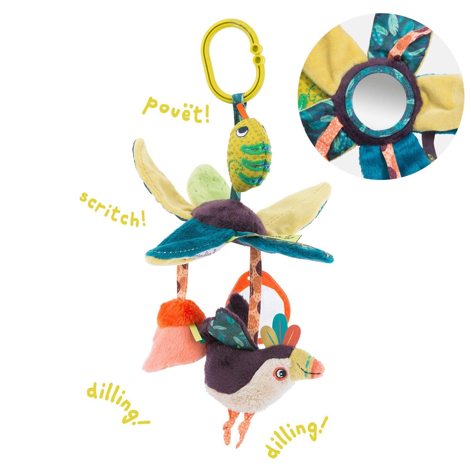 Moulin Roty "Dans La Jungle-Hanging Activity Leaves