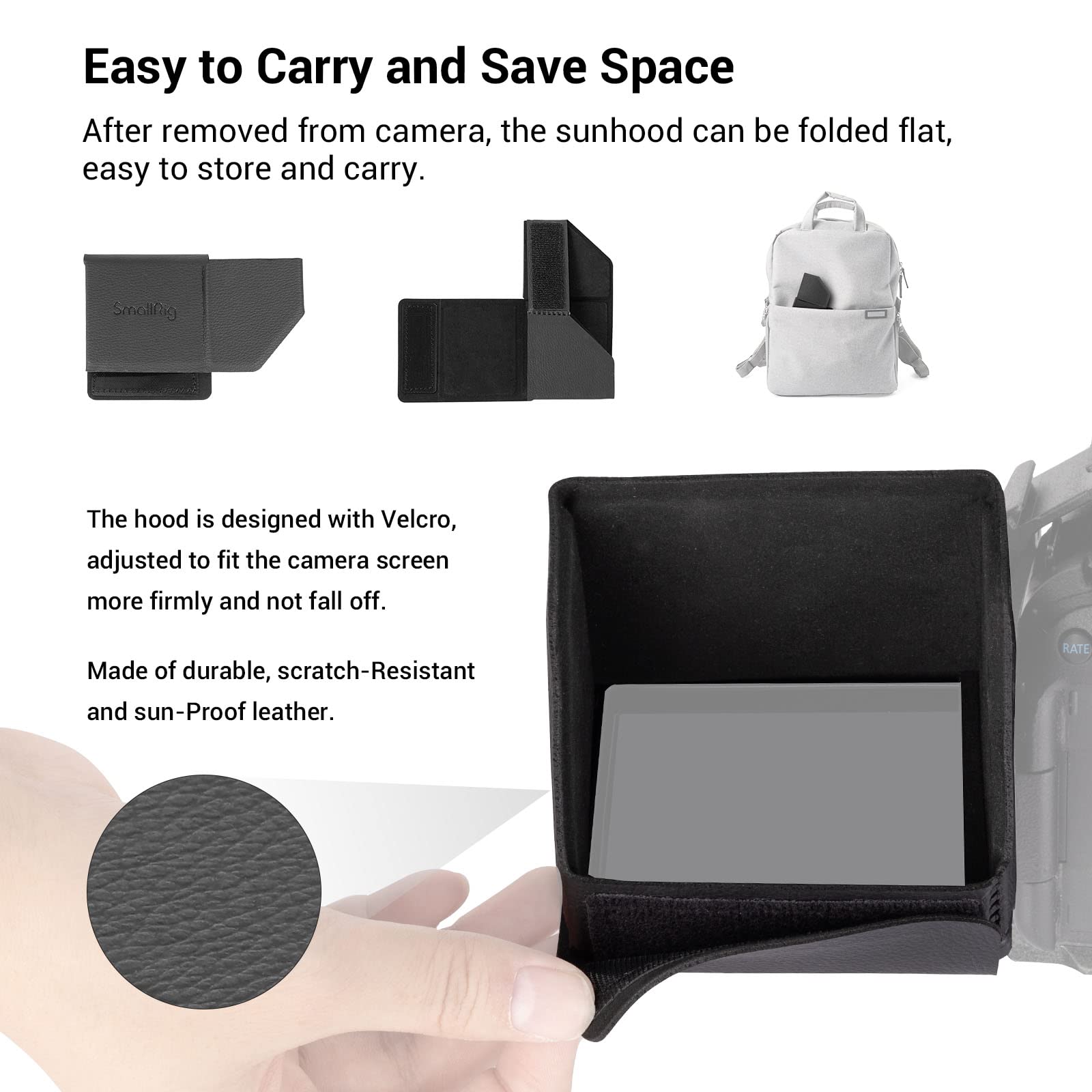 SmallRig Camera SunHood Screen Sunshade for Canon R3/ R5 3673