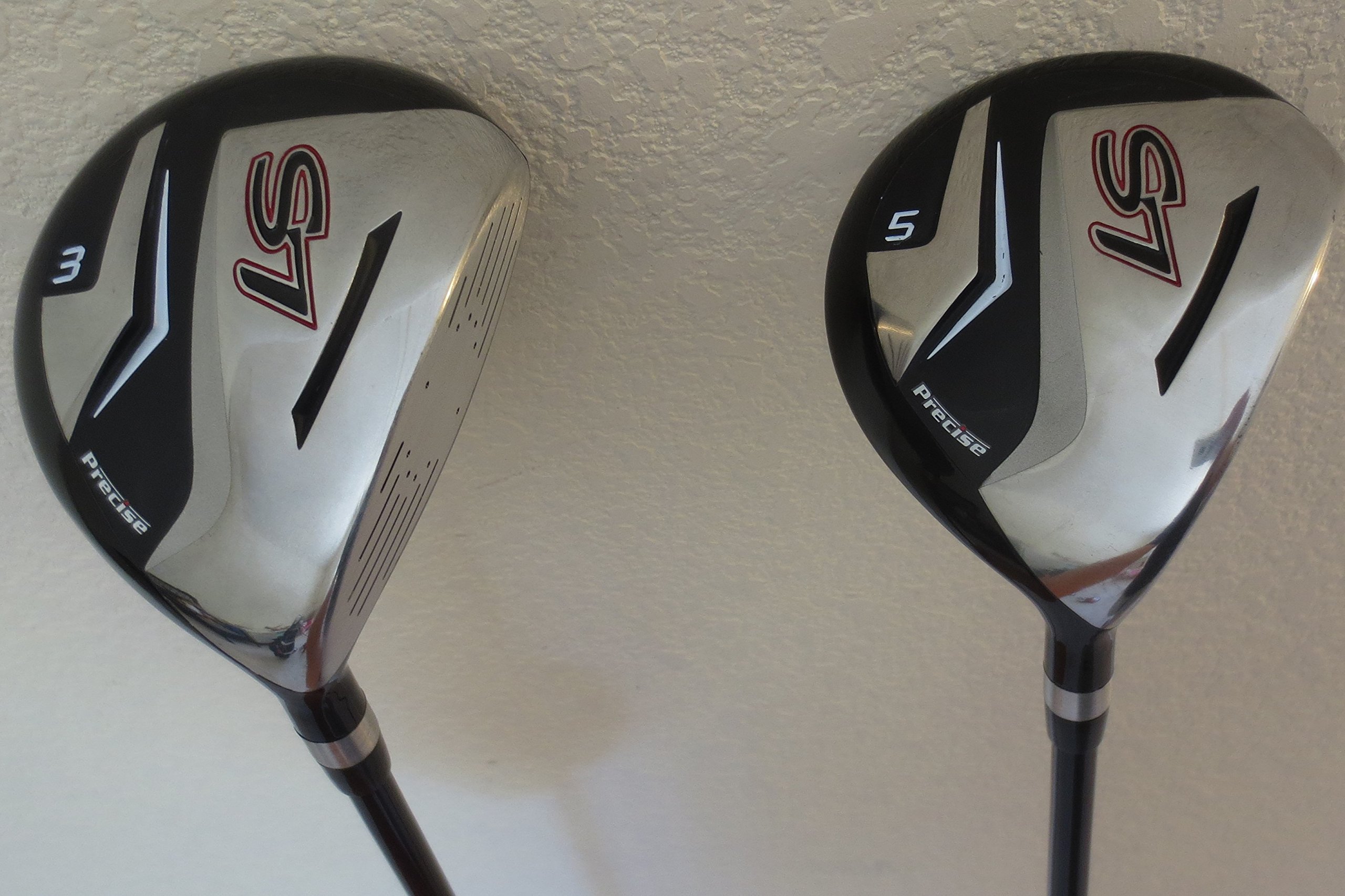 Mens Complete Golf Set Custom Made Clubs for Tall Men 6'0"- 6'6" Tall Driver, 3 & 5 Fairway Woods, Hybrid, Irons, Putter, Stand Bag Regular Flex