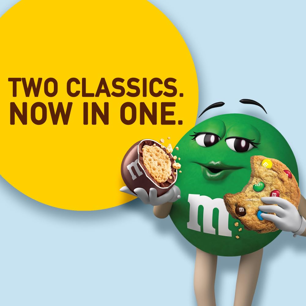 M&M'S New Crunchy Cookie Milk Chocolate Single Size Candy, 1.35 oz Pack