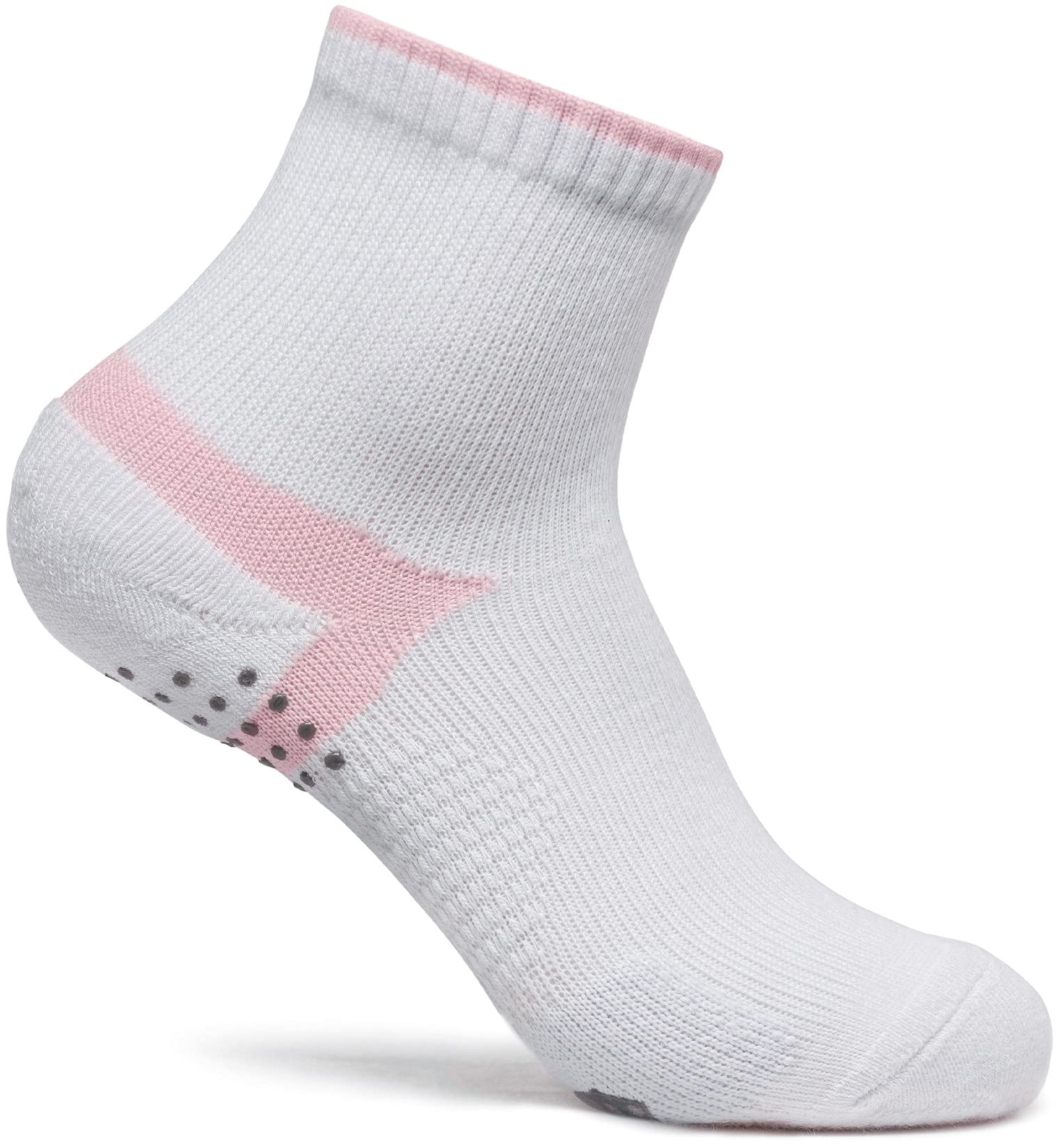 TSLA Men's Athletic Cushioned Comfort No Show/Short Crew Socks, Sport Running Socks with Mesh, No Show 6Pairs Black, Large