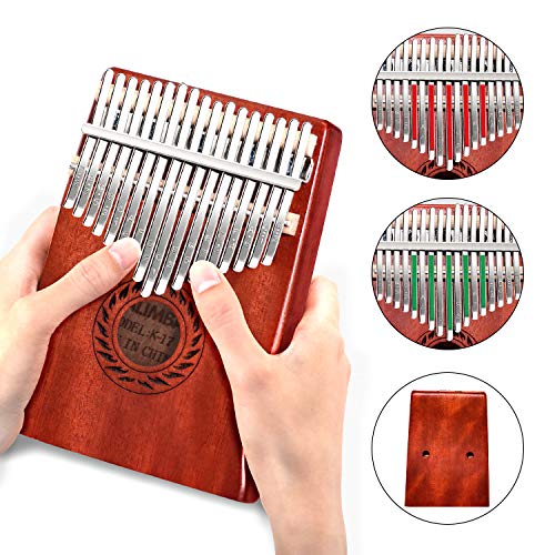 POMAIKAI Kalimba 17 Keys, Kalimba Thumb Piano for Kids Adult Beginners with Tuning Hammer and Study Instruction …