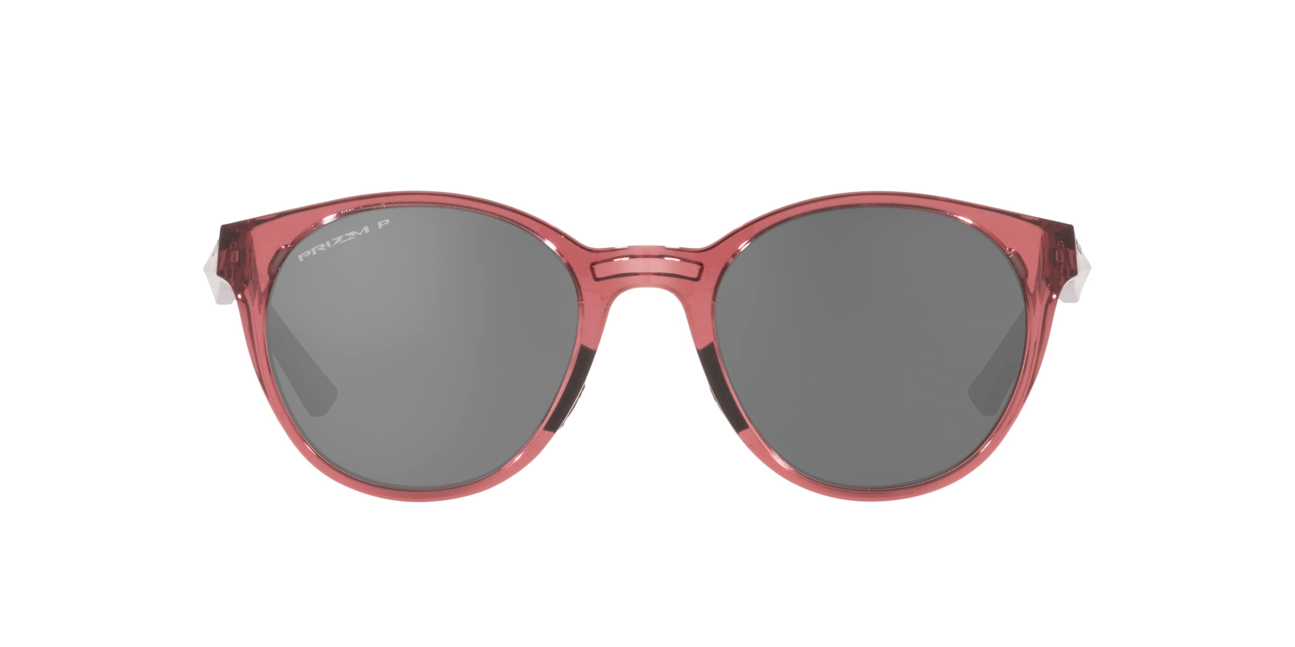 Oakley Women's Oo9474 Spindrift Round Sunglasses, Berry/Prizm Black Polarized, 52 mm