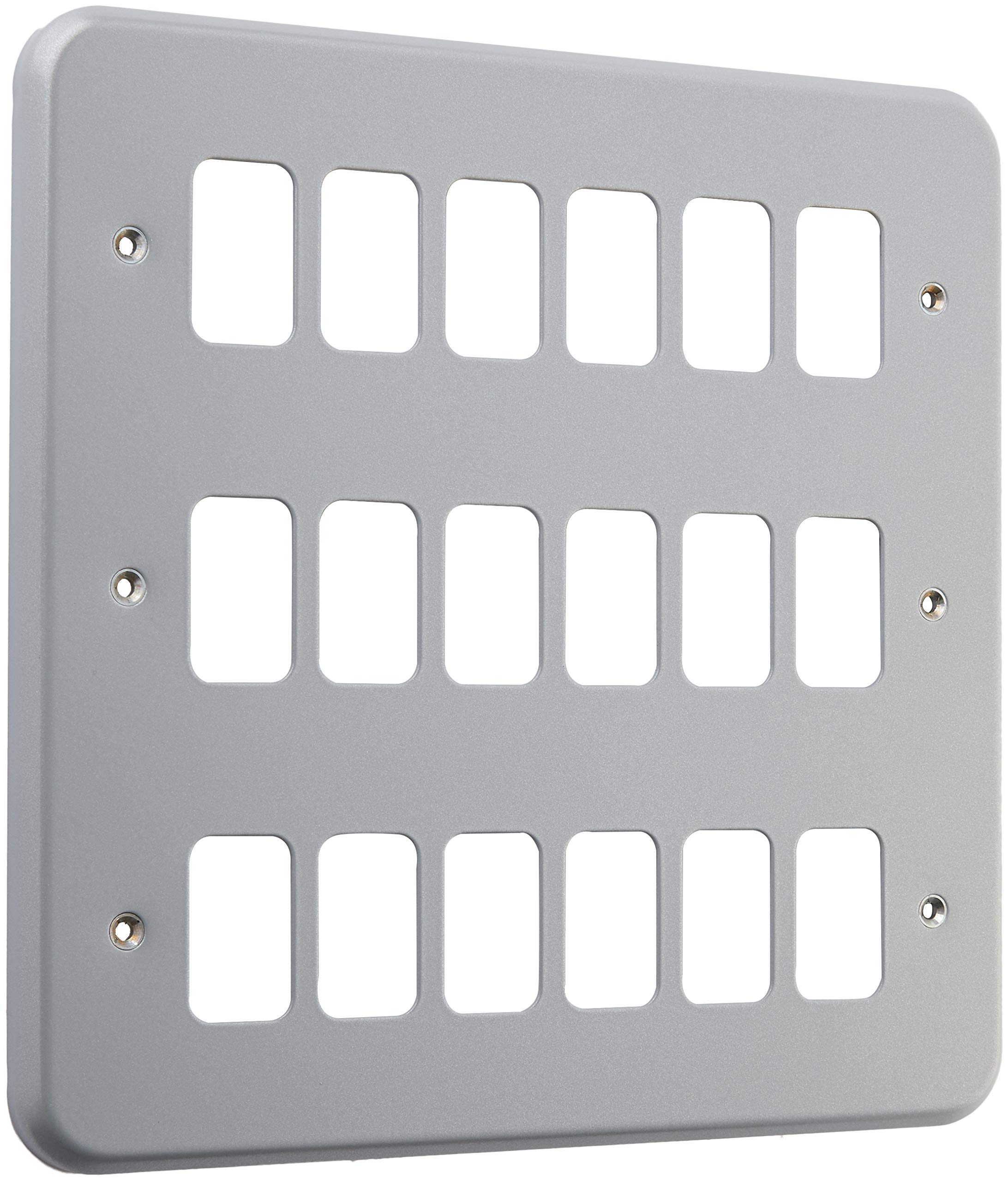 MK Electric Metalclad Plus Grid Plus 18 Module Frontplate