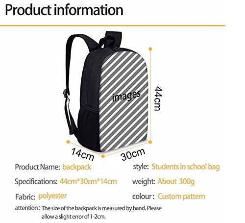 Ponxn DJ Music Backpack School Student Books Bag Laptop Notebook PC Shoulder Bag, mb