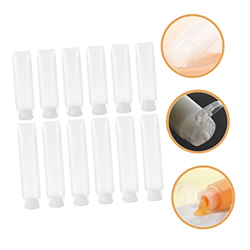 Zerodeko 12pcs lotion bottle pp refillable travel bottles face wash dispenser Multipurpose travel containers for toiletries Vial multi-use lotion bottles empty bottle Leakproof