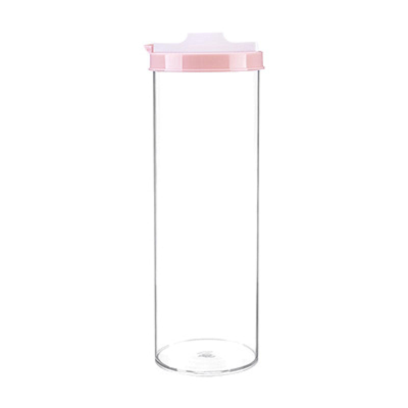 TOCCCO Kitchen storage boxCreative storage jar sealed storage noodle kitchen hanging noodle storage box round pasta storage bucket pink