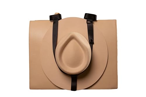The Hat Harness Hat Holder - Stylish Durable Travel Accessory Designed for Purses, Totes, Bags, Backpacks, Luggage & More | Fits Multiple Hats & Supports Thick Or Curved Brims, Black