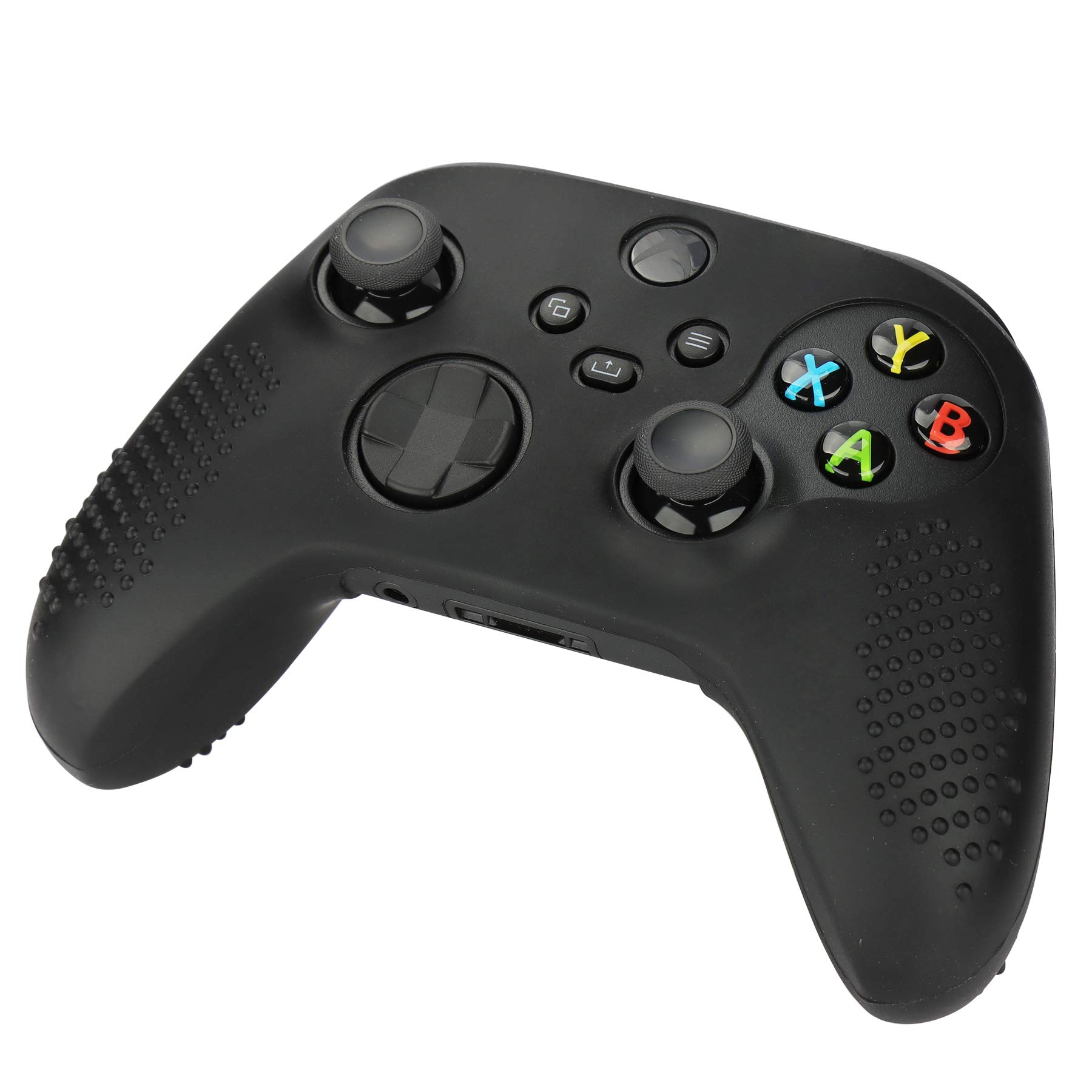 RTop Soft Anti-Slip Silicone Controller Cover Skin Protective Case for Xbox Series X/S Controllers (with 8 Thumb Grips Caps)