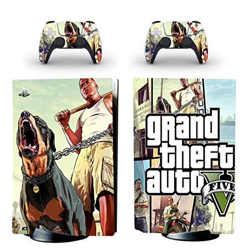 PlayStation 5 Skin Set – Banditry - HD Printing Vinyl Skin Cover Protective for PS5 Console and 2 PS5 Controller
