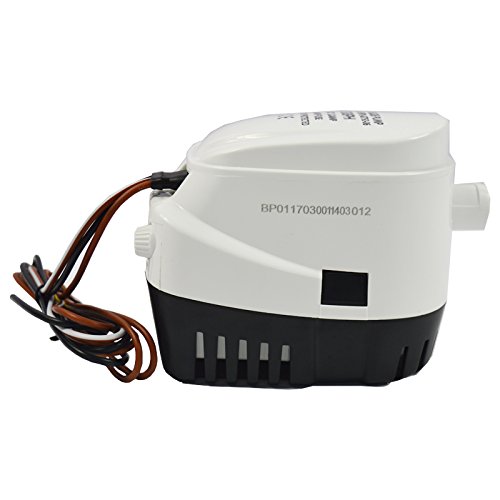 TECHTONGDA Automatic Submersible Boat Bilge Water Pump 12v 750gph Auto Bilge Pumps with Float Switch and 3/4 inch Hose Outlet for Boat Caravan RV
