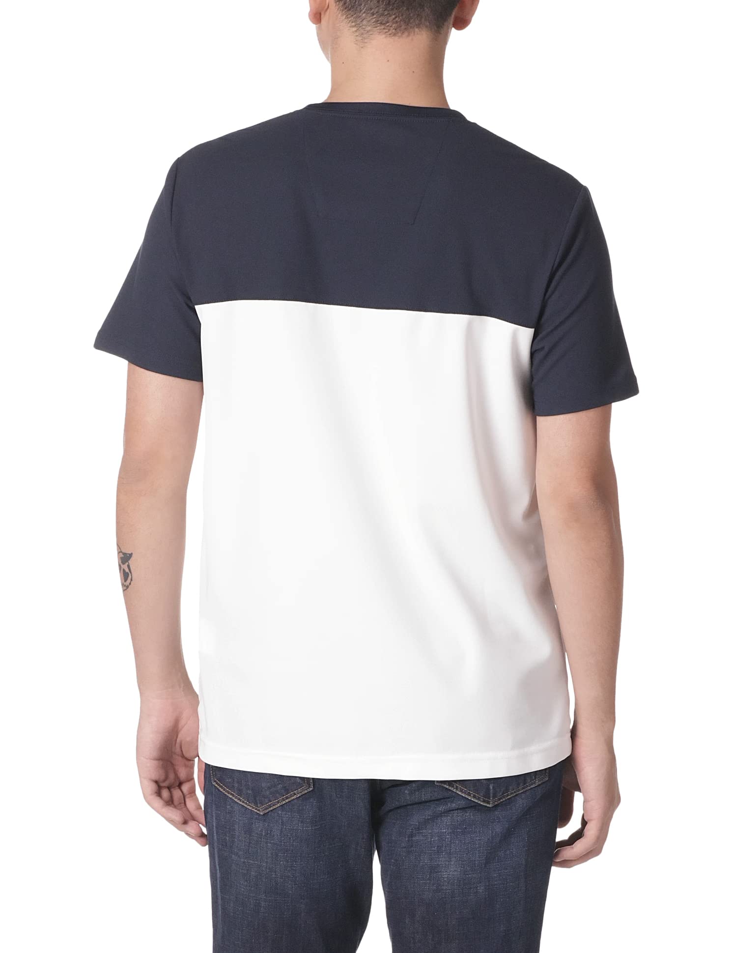 Nautica mens Nautica Men's Navtech Colorblock Tee T Shirt, Navy, Small US