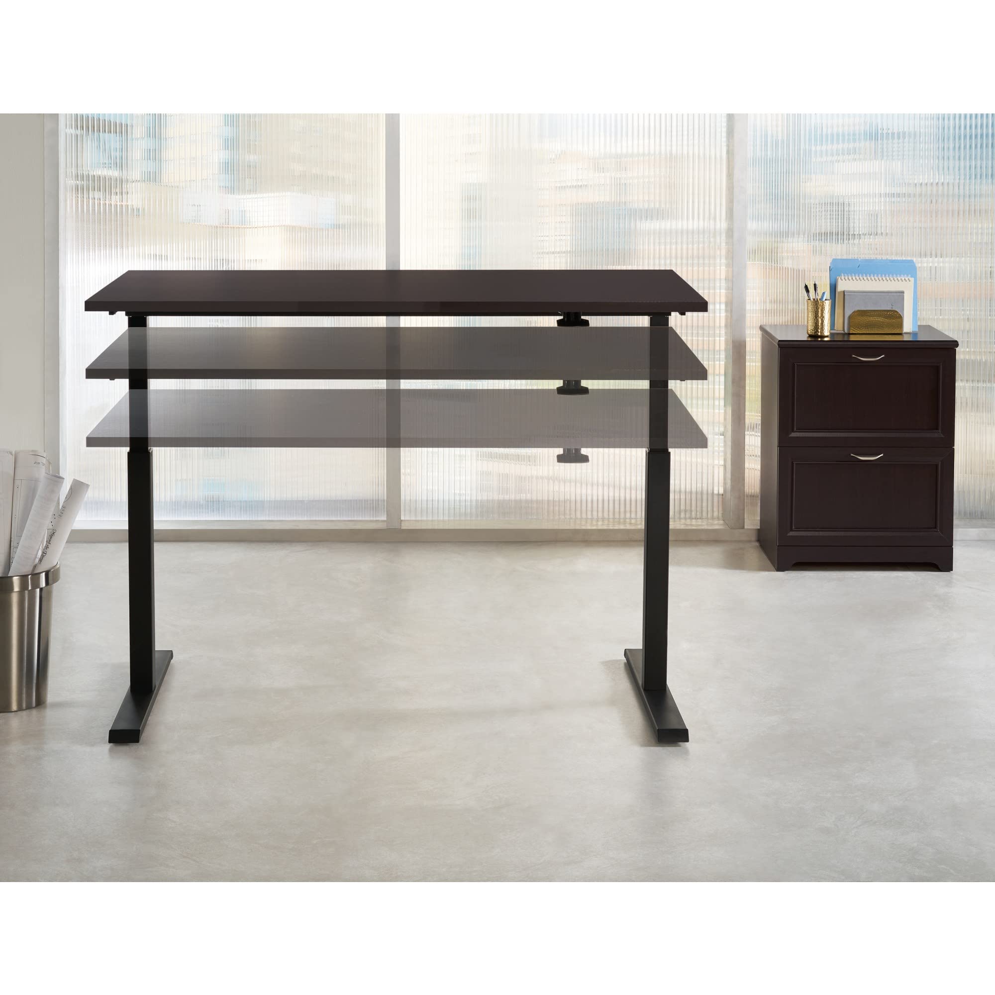 RealspaceĀ® Magellan 23-1/2"W x 16-9/16"D Lateral 2-Drawer File Cabinet, Espresso