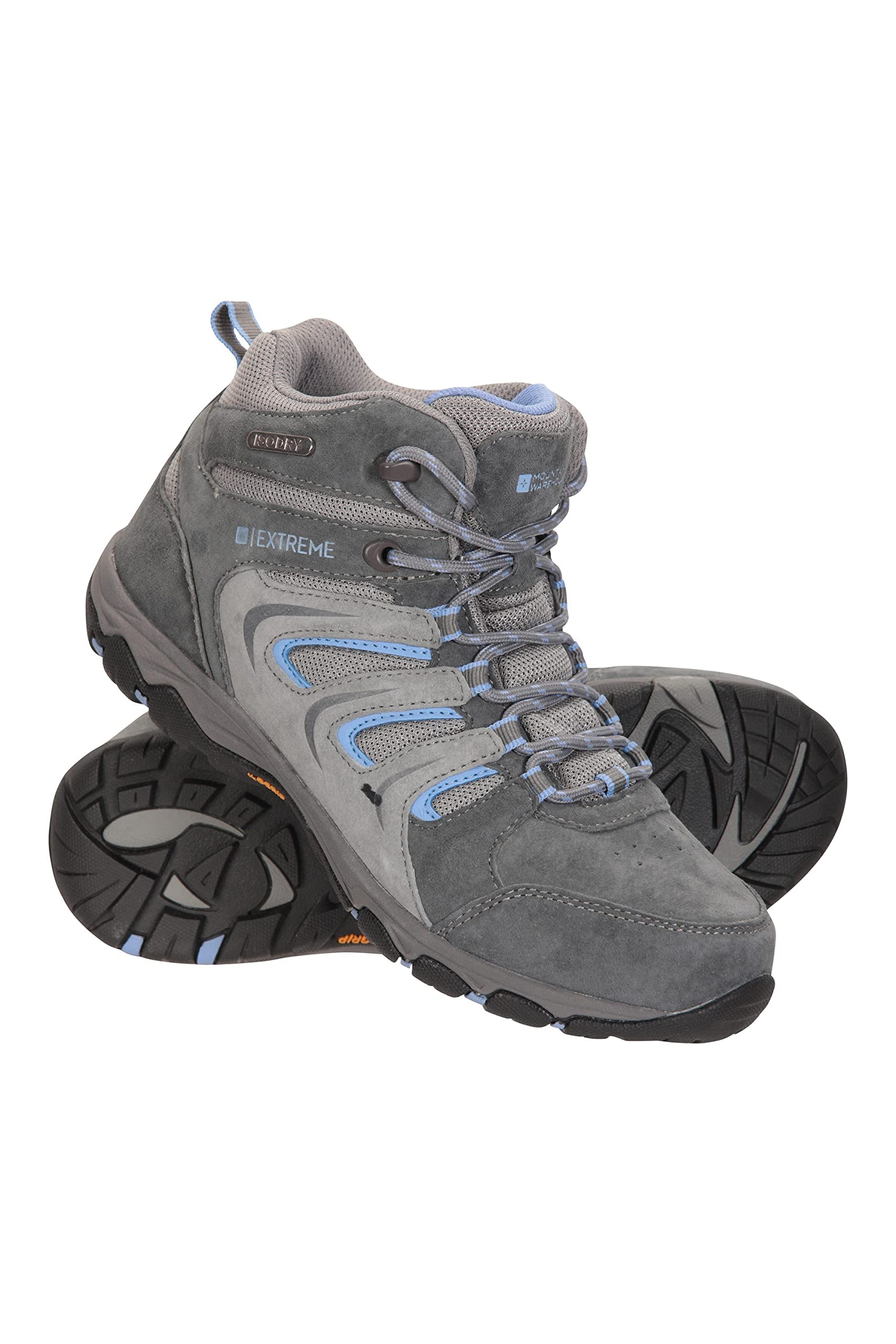 Mountain Warehouse Aspect Extreme Womens Waterproof IsoGrip Walking Boots Grey Womens Shoe Size 10 US