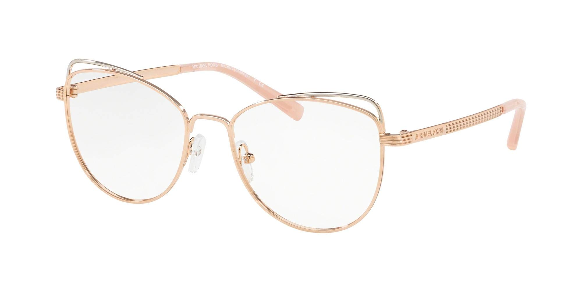 Michael Kors SANTIAGO MK3025-1108 Eyeglass Frame Rose Gold w/Demo Lens 53mm