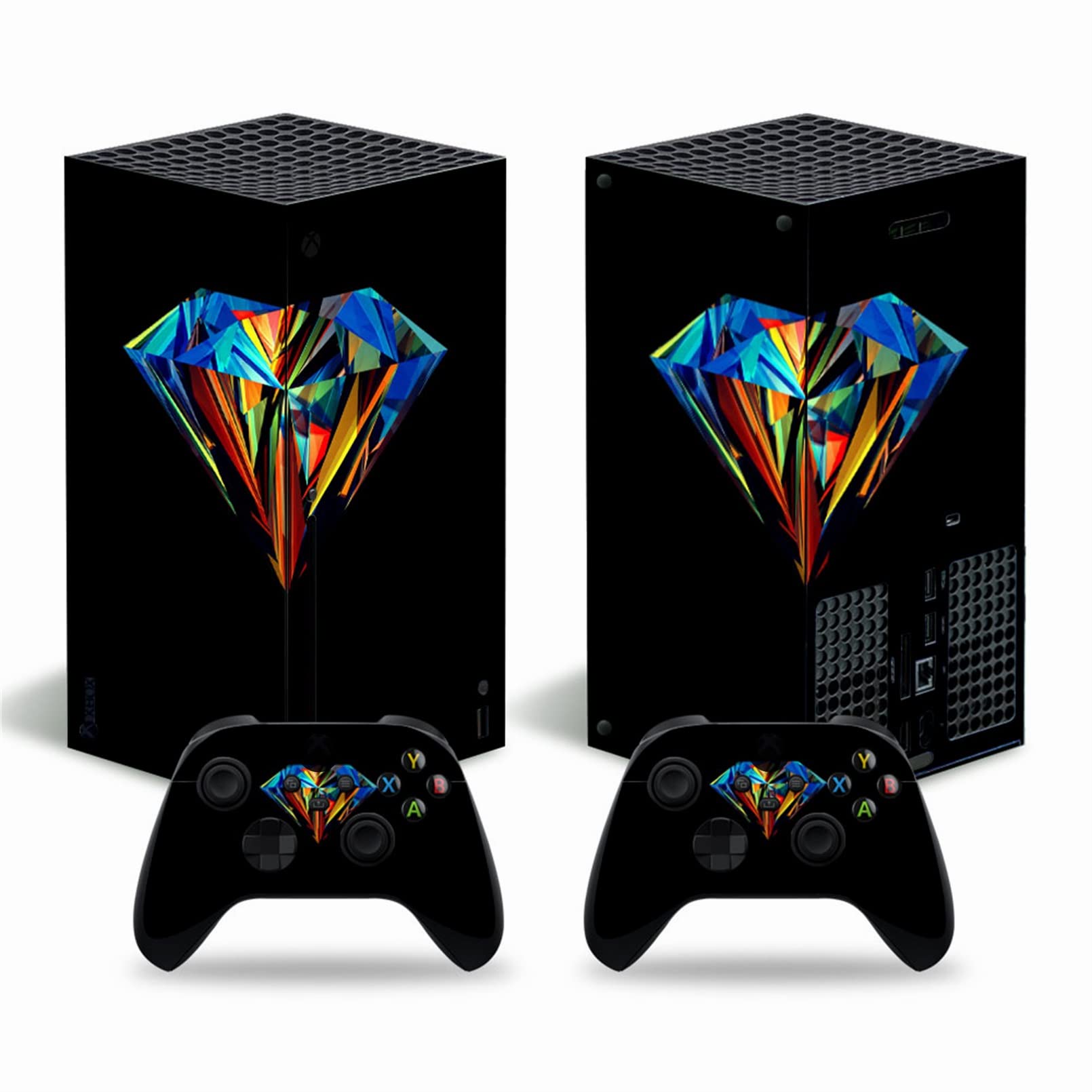 Top factory Skin Decal Protective Vinyl Skin Decal Cover for Series X Console Skins Wrap Sticker with Two Free Wireless Controller Decals 67952 Decal