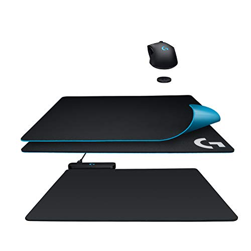 LogitechG PowerPlay Wireless Charging Mouse Pad, Compatible with G Pro/ G903/ G703/ G502 Lightspeed Gaming Mice - Black