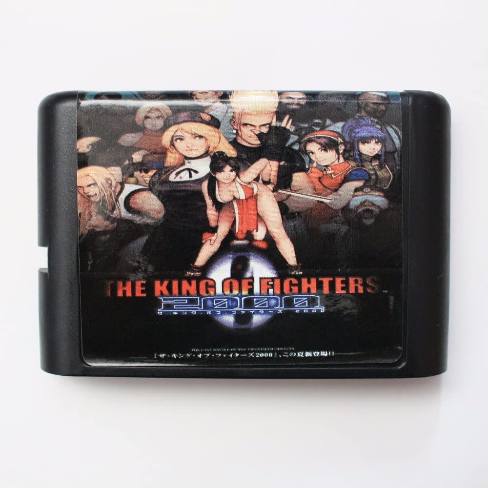 The King Of Fighters 2000 16 Bit MD Game Card For Sega Mega Drive For Genesis (Black)