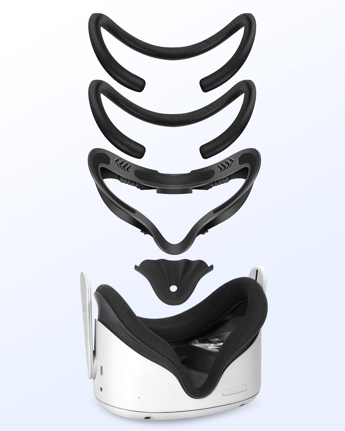 VR Games Accessories for Meta Quest 2 Facial Interface and Beat Saber Golf Club Fishing Accessory Enhance Immersive Experience