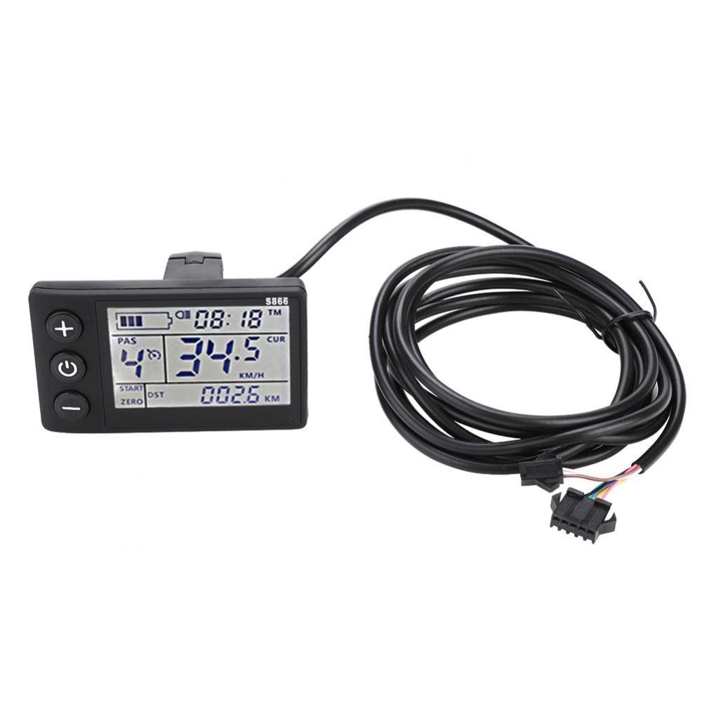 nulala Motor Controller Motor Brushless Controller 24V-48V Waterproof LCD Display Panel Electric Bicycle Scooter Brushless Controller Kit(24V/36V 350W)