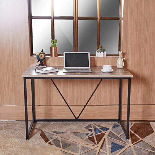 NXN-HOME Computer Desk,Modern Simple Study Writing Table,Sturdy Workstation for Home Office(Oak 47 inch)