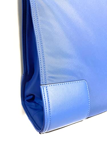 Tory Burch Ella Nylon Tote 88366 Oceanside 413, L17 x H12 x W6, Large