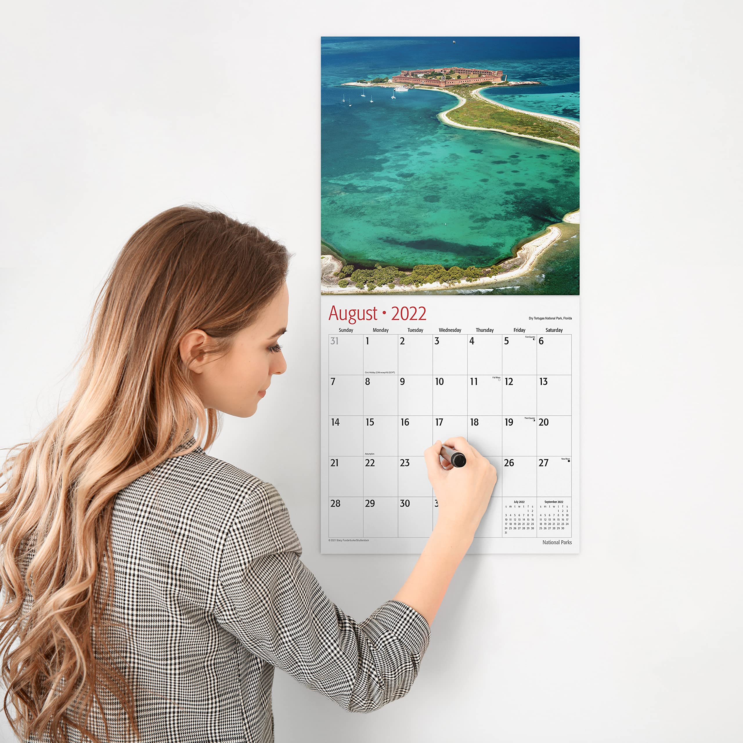 RED EMBER National Parks 2022 Hangable Wall Calendar - 12" x 24" Opened - Thick & Sturdy Paper - Giftable - Wander Through Nature's Beauty