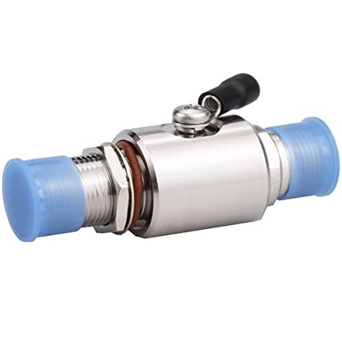 Whisary UHF Lightning Arrestor PL-259 Lightning Surge Protector UHF Female to Female Bulkhead for HAM Radio Gear,CB Ham Two-Way Base Stations