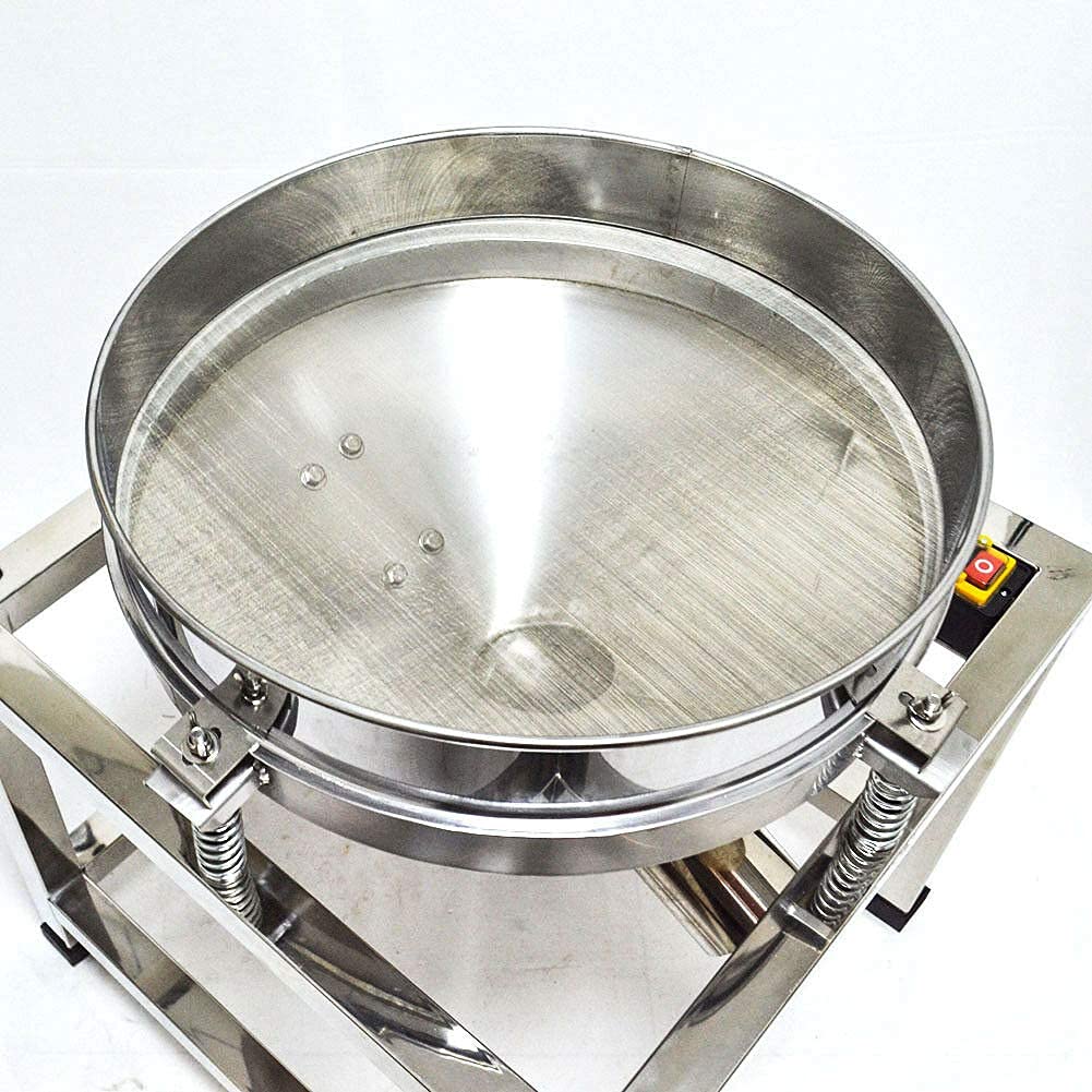 Taishi Commercial Automatic Electric Sifter Shaker Machine,Vibrating Flour Sifter with 19.6" 80 Mesh Sieve Screen for Baking Powder Grain Particles Food Industrial Processing, 110V