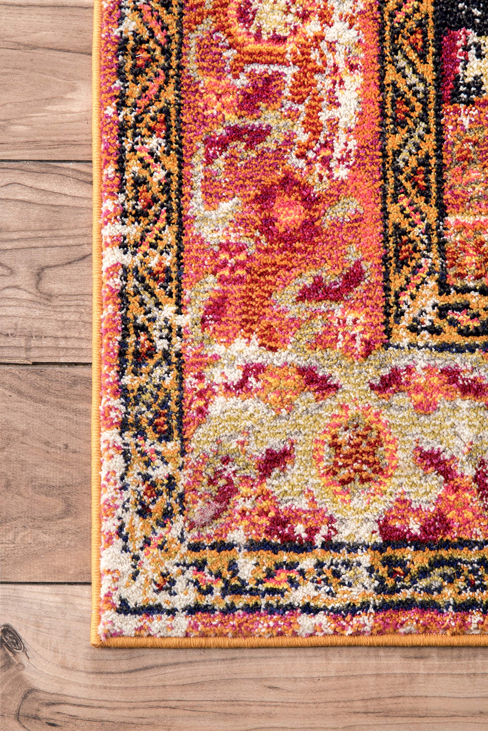nuLOOM Vintage Mackenzie Runner Rug, 2' 6" x 6', Orange