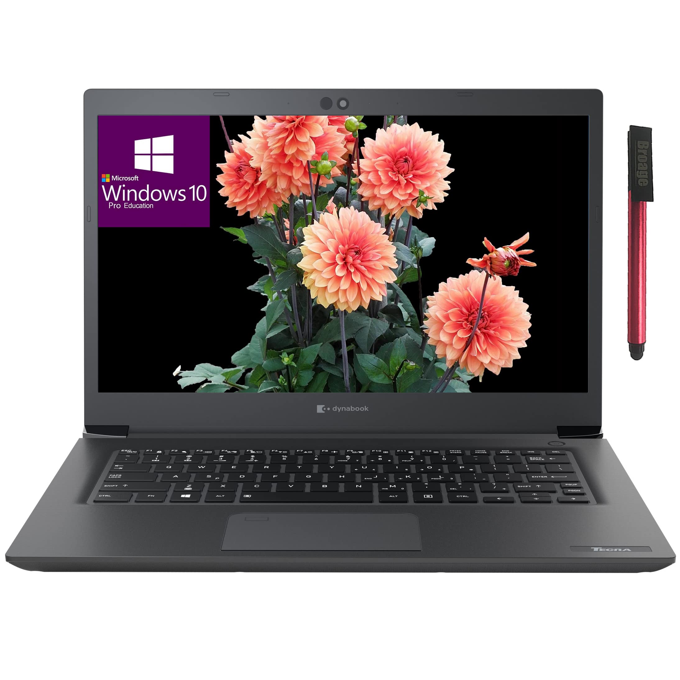Toshiba Dynabook Tecra A40-G 14" Business Laptop Computer, Celeron 5205U Processor 1.9GHz, 16GB DDR4 RAM, 1TB PCIe SSD, WiFi 6, Bluetooth, Type-C, HDMI, Windows 10 Pro Education, 64GB Flash Drive