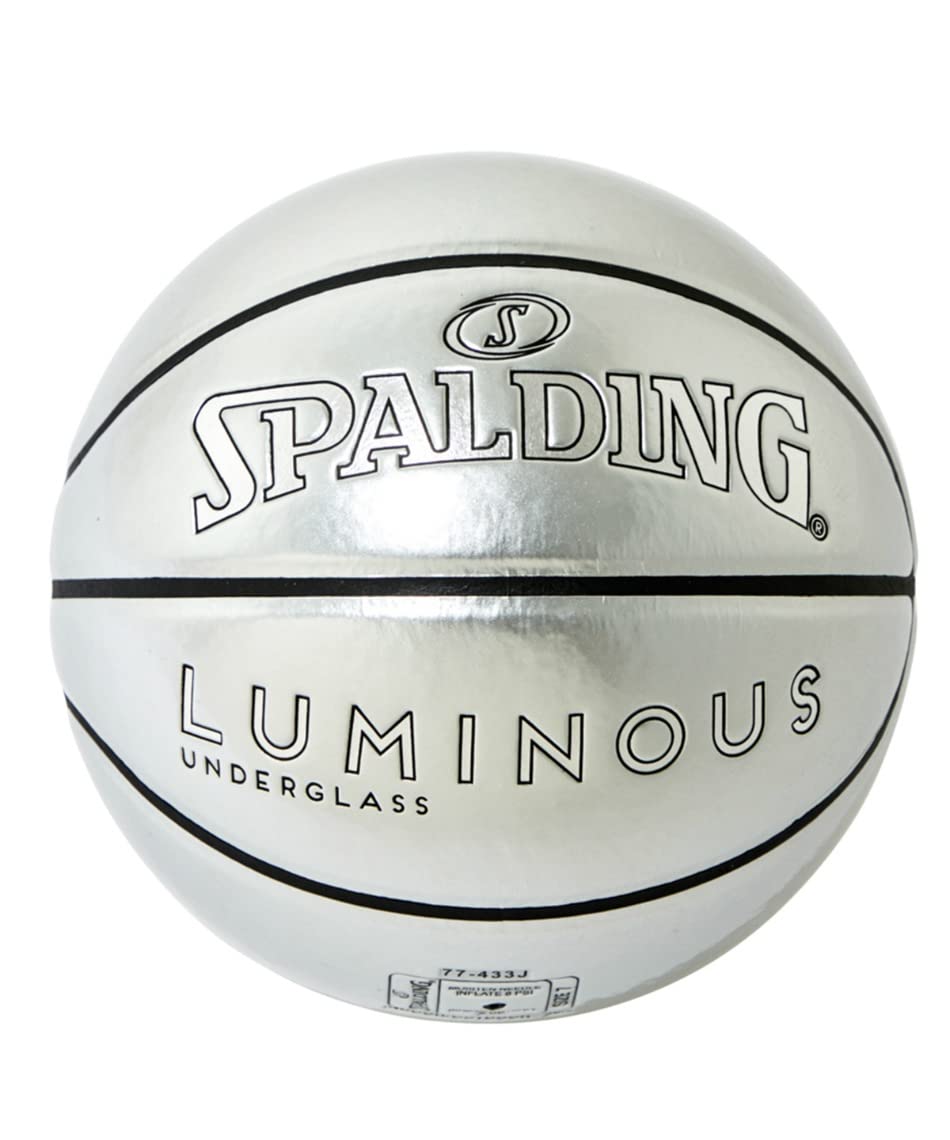 Spalding 77-433J Luminous Underglass Basketball, Silver, No. 7 Bulb, Enamel