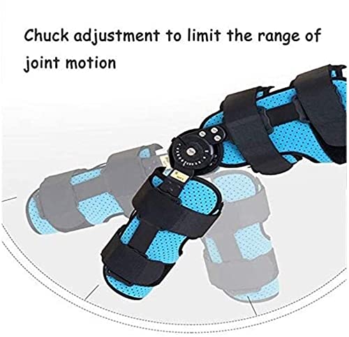 TSUSF Adjustable ROM Hinged Knee Brace Leg Stabilizer, Post-Op Knee Brace For Recovery Stabilization Ligament/Sports Injuries Unisex