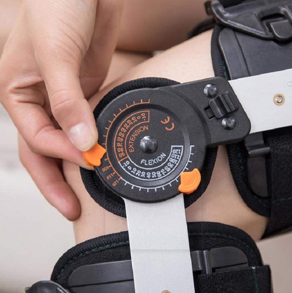 TSUSF Hinged ROM Knee Joint Fixation Bracket Adjustable Hinged Knee Brace Injury Recovery Knee Orthosis Brace And Leg Support