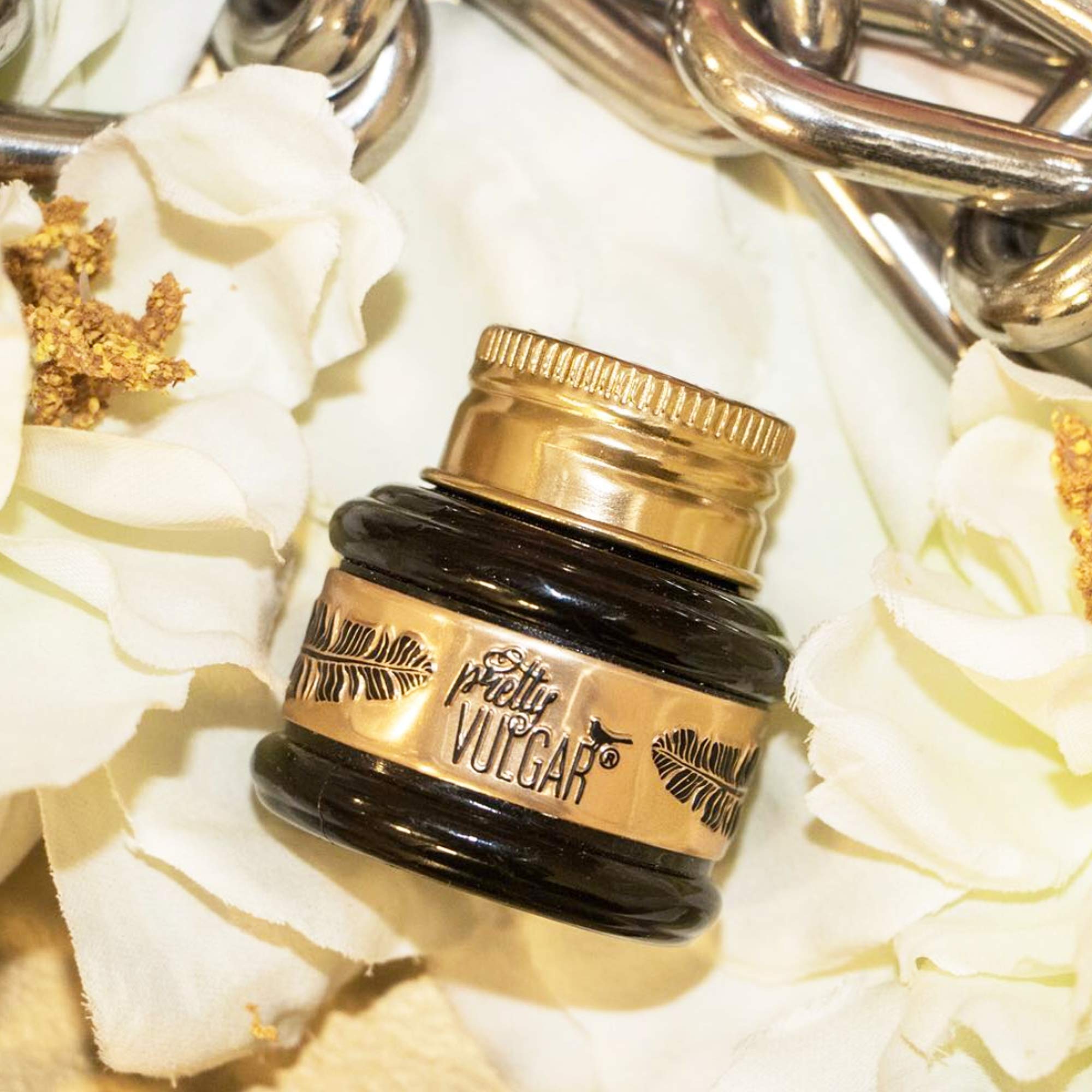 Pretty Vulgar The Ink Gel Eyeliner, Eyeliner enriched with Vitamin C, Linoleic & Linolenic Acids, Highly-Pigmented, Long-Wearing, Quick-Drying, Water-Resistant, 6g / 0.2 Oz.