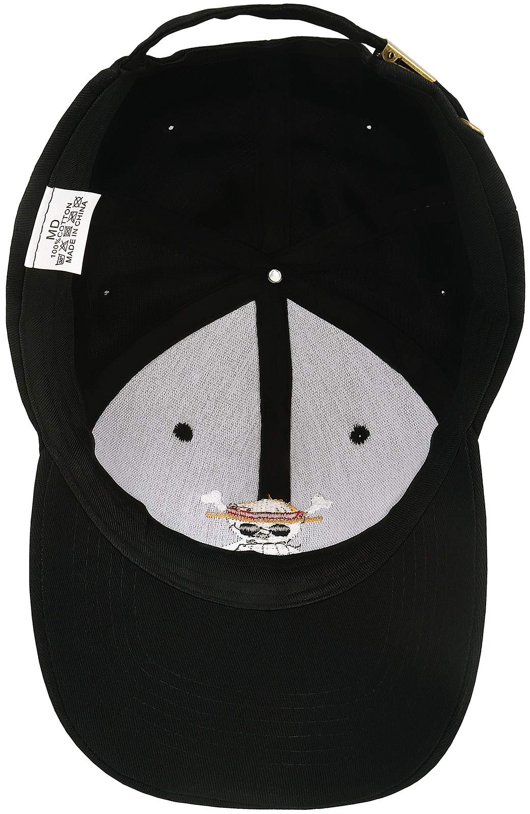 Roffatide Anime Luffy Straw Hat Crew Baseball Cap Adjustable Embroidered Cotton Baseball Hat for Men Women Black