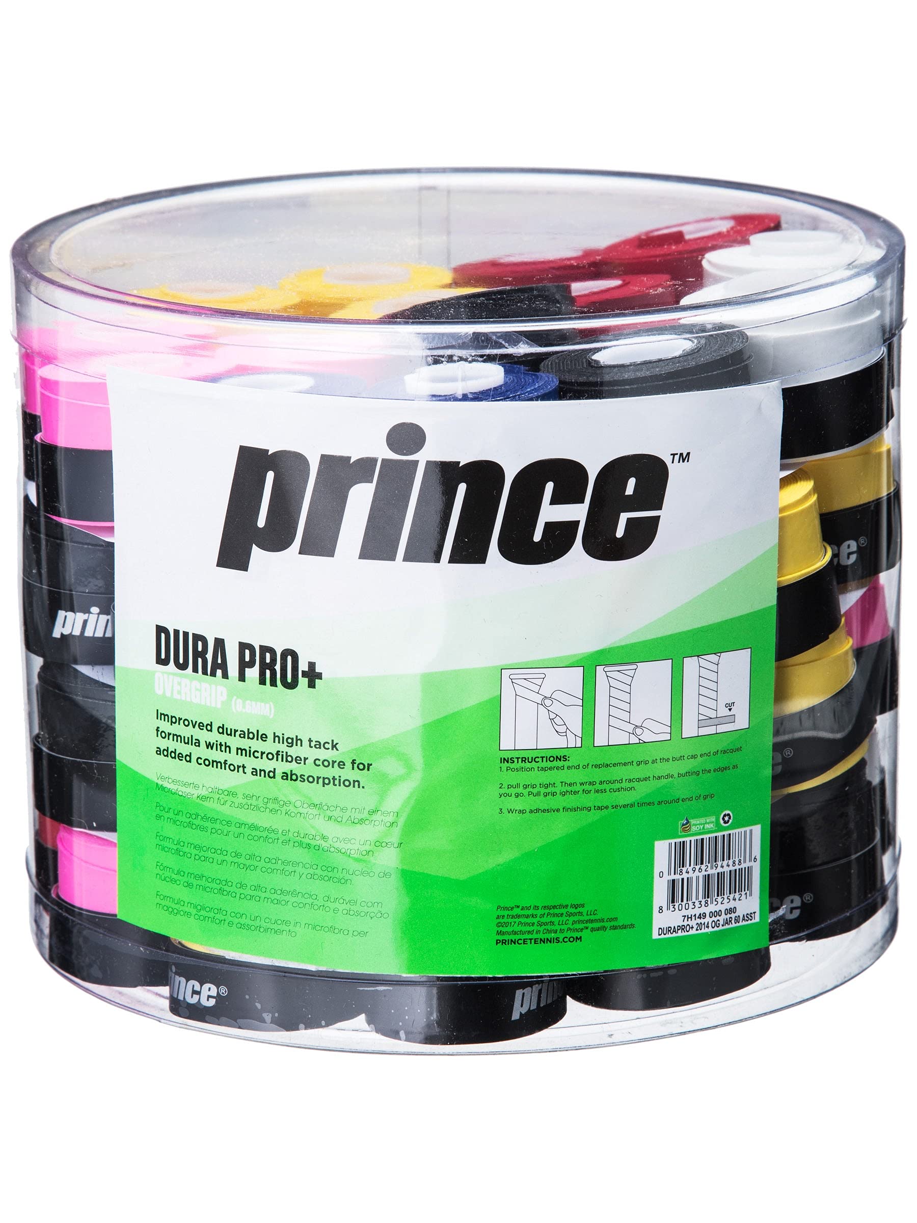 Prince DuraPro+ Overgrip Jar - Assorted RBY