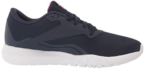 Reebok Women's Flexagon Energy 3.0 Cross Trainer, Vector Navy/Quartz Glow/Atomic Pink, 7.5