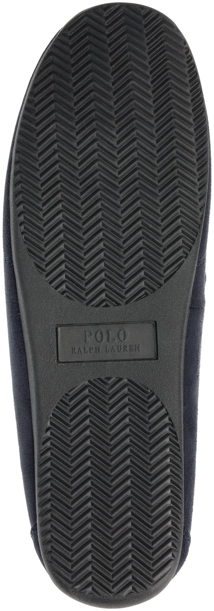 Ralph Lauren Mens' POLO Slipper, Declan Plaid Moccasin House Shoe, Navy, Size 9