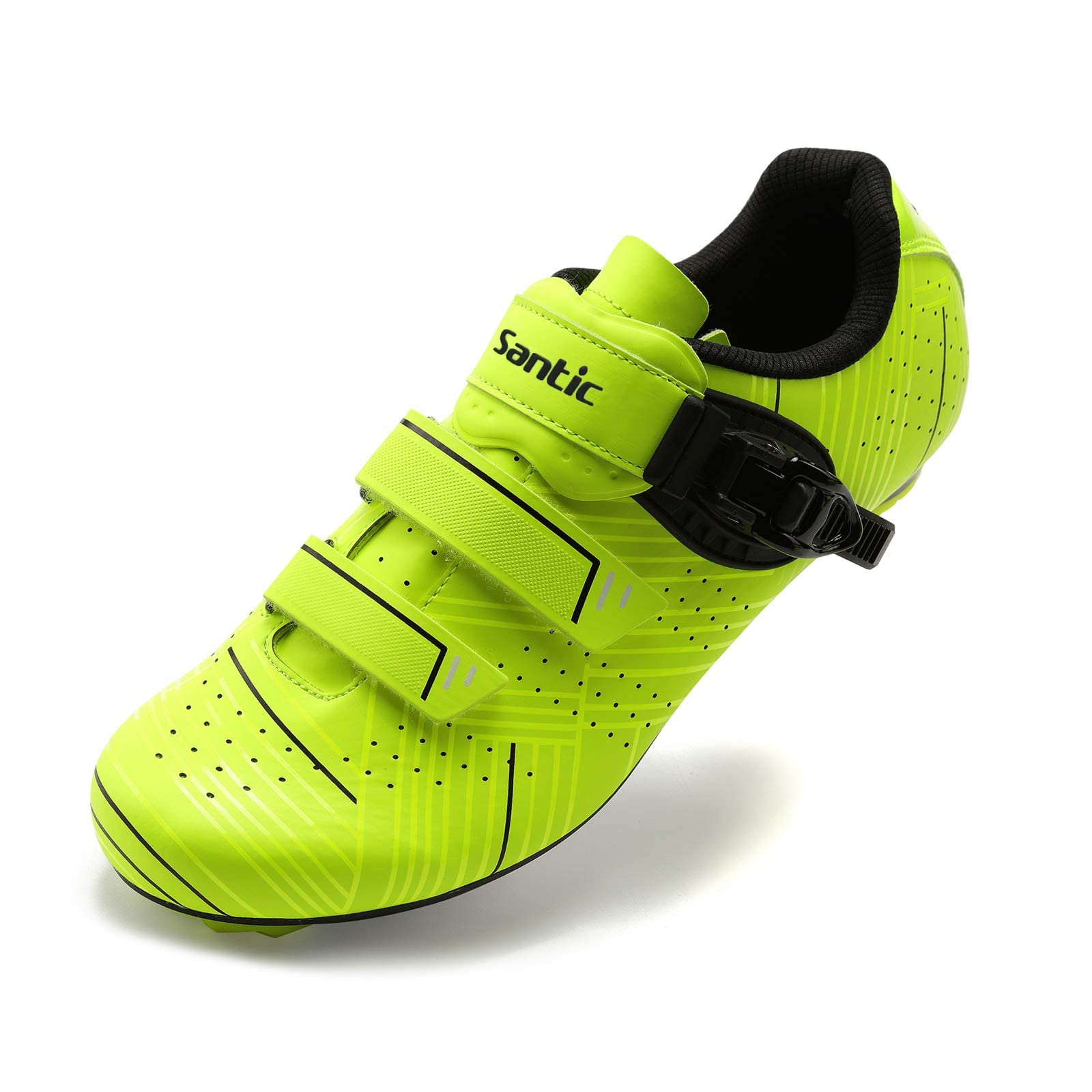 Santic Men's Cycling Shoes Road Cycling Riding Shoes Road Bike Shoes with Buckle- Roadway New