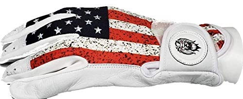 PGX Gloves USA Flag Golf Glove Perfect Grip for Men and Women Comfort Soft Synthetic Leather (Right Hand Small)